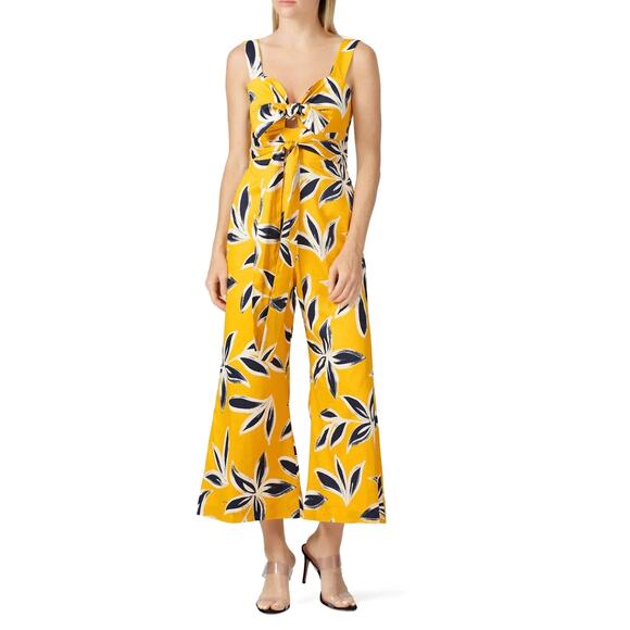 Alexis | Pants & Jumpsuits | Alexis Yellow Floral Brusa Jumpsuit S ...
